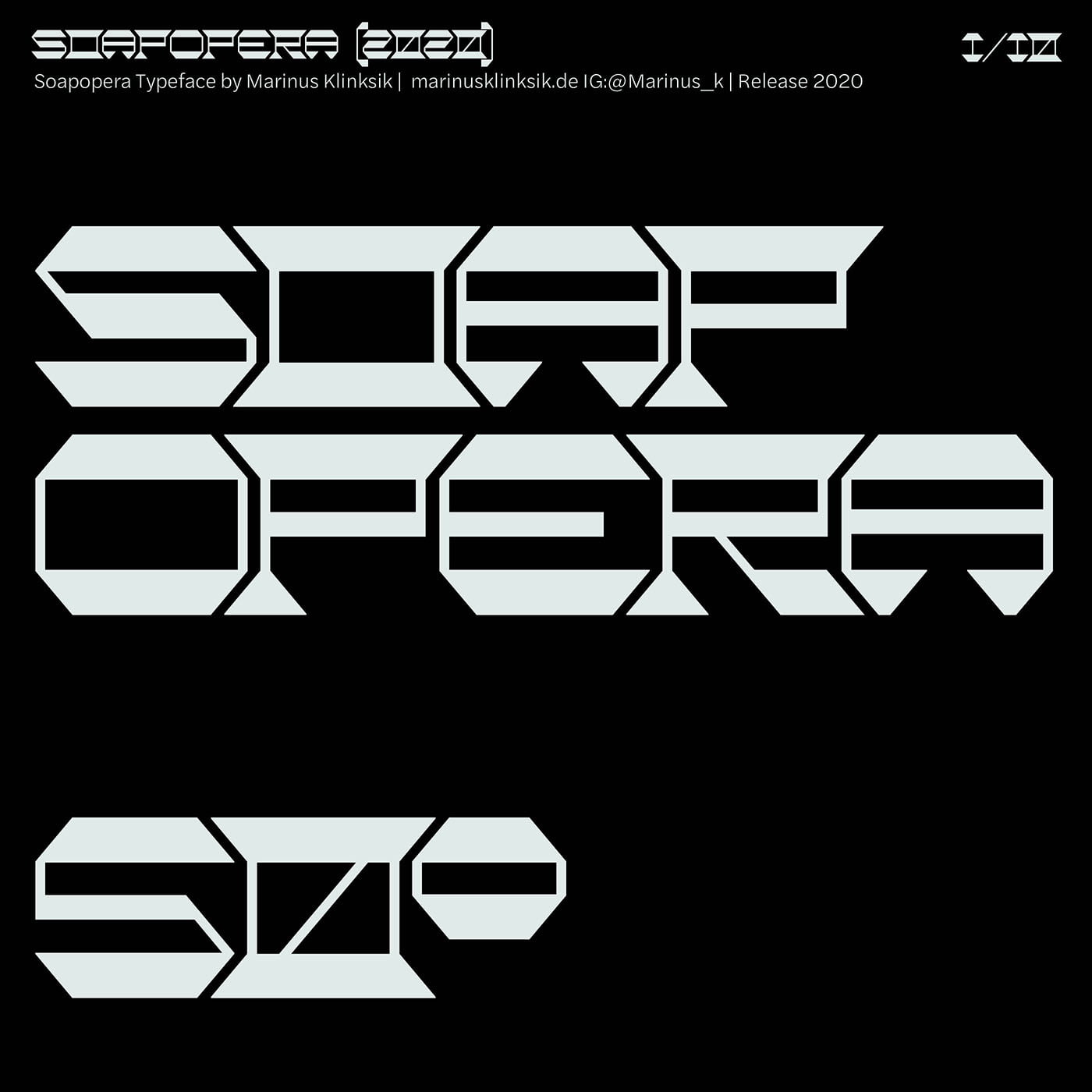 Soapopera - a Daring and Experimental New Font - TYPE01