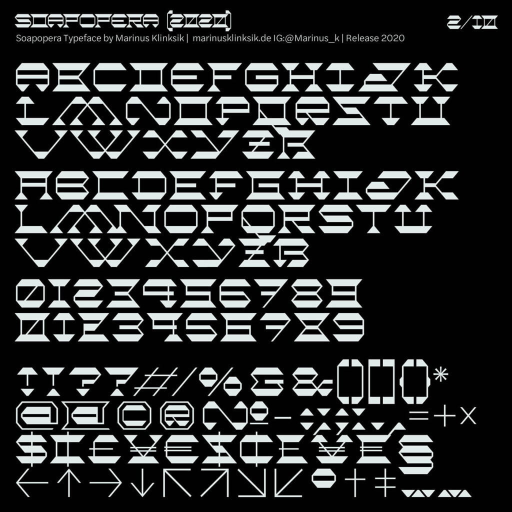 Soapopera - a Daring and Experimental New Font - TYPE01