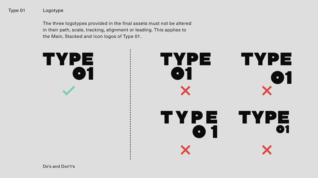 NEW: Type 01 Visual Identity - TYPE01
