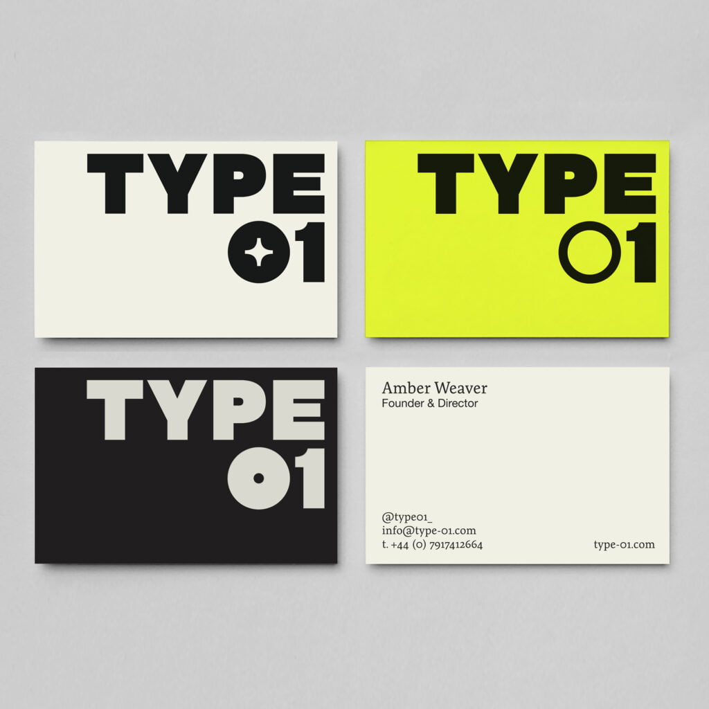 NEW: Type 01 Visual Identity - TYPE01