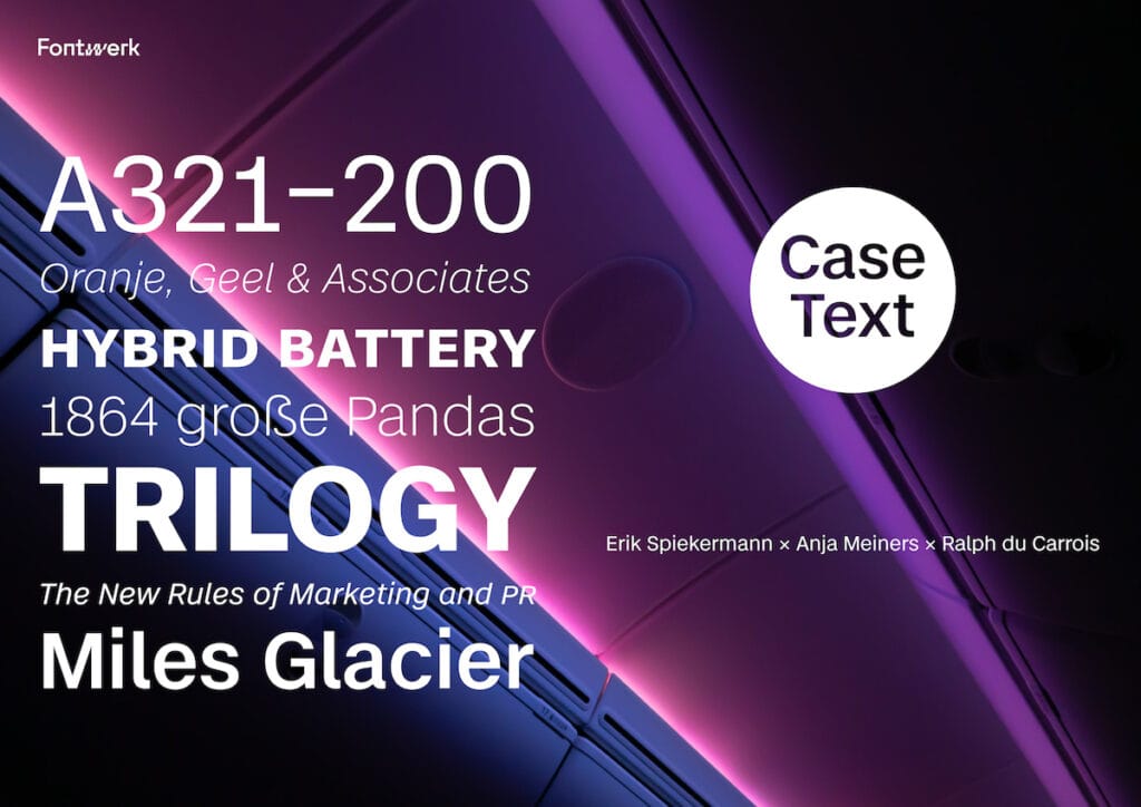 Fontwerk's Stunning Superfamily Seeing Us Into The New Twenties | Case - TYPE01