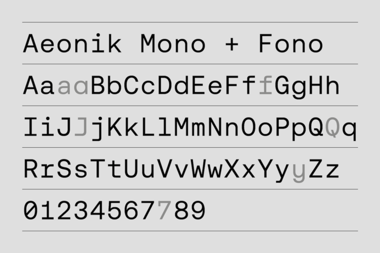The New Fonts From CoType: Aeonik Mono & Fono - TYPE01