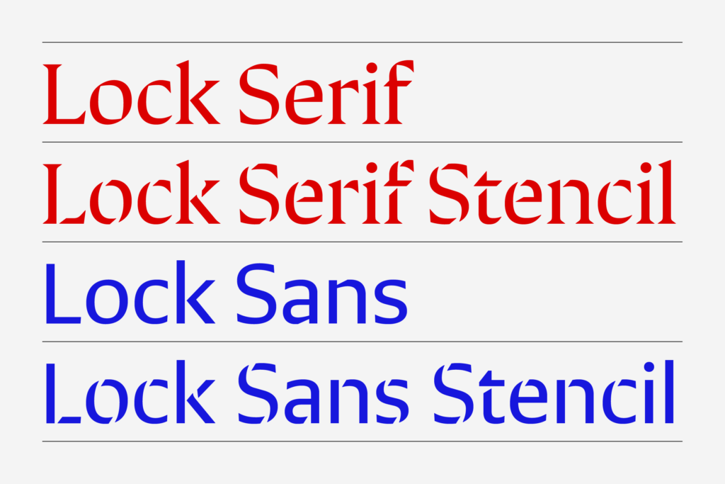 CoType's First Superfamily, Lock: A Blend of Sans and Serif Design ...