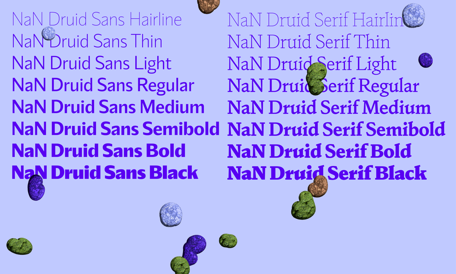 NaN Druid: A Mystical Dance Between Serif and Sans-Serif - TYPE01